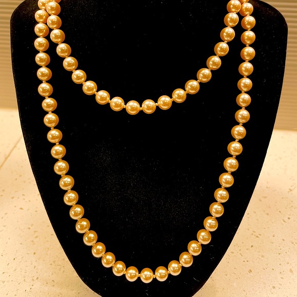 Jewelry | Vintage Double String Faux Pearl Necklace | Poshmark